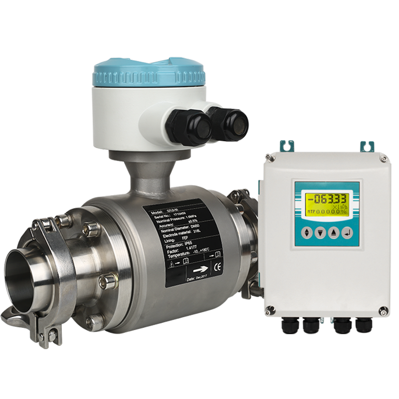 Tri-clamp electromagnetic flow meter - Sanitary and Chemicals